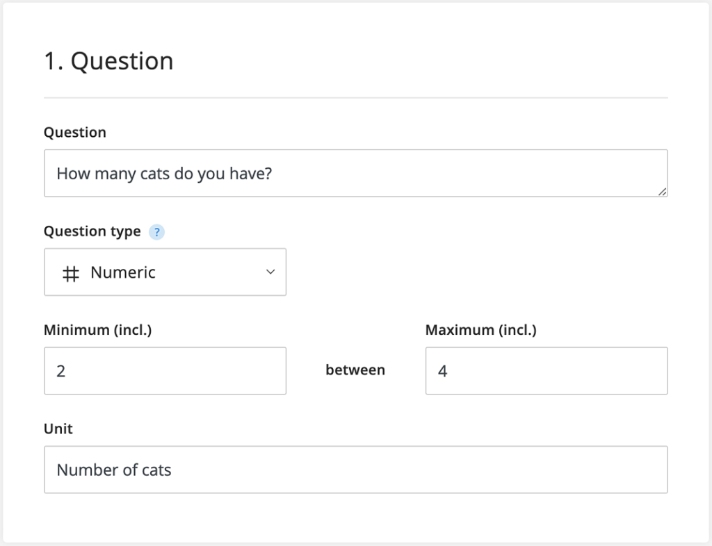 Use Numeric Question To Have Strictly Numeric Values Entered TestingTime